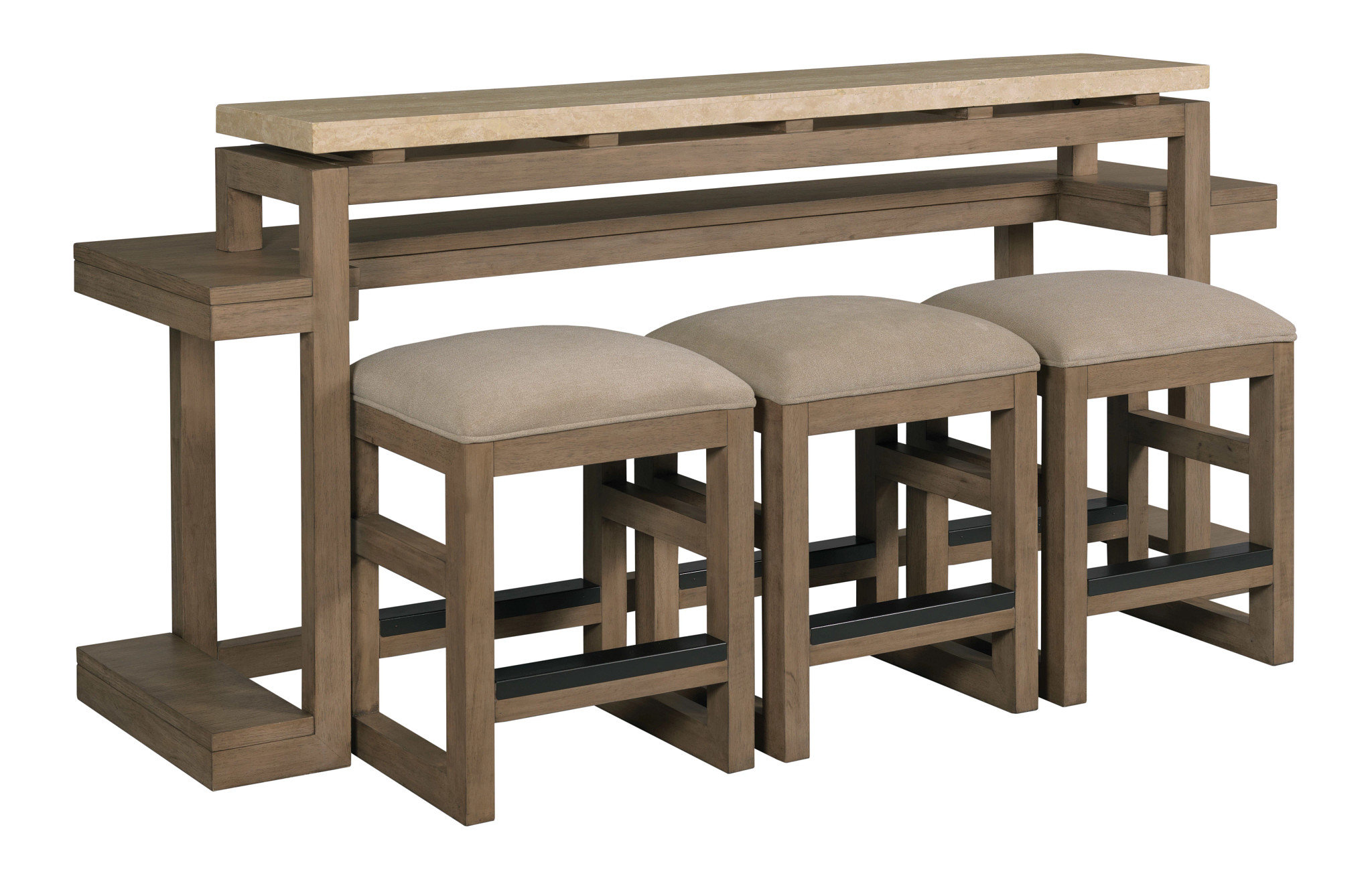 Loon Peak® COUNTER CONSOLE W/3 STOOLS | Wayfair