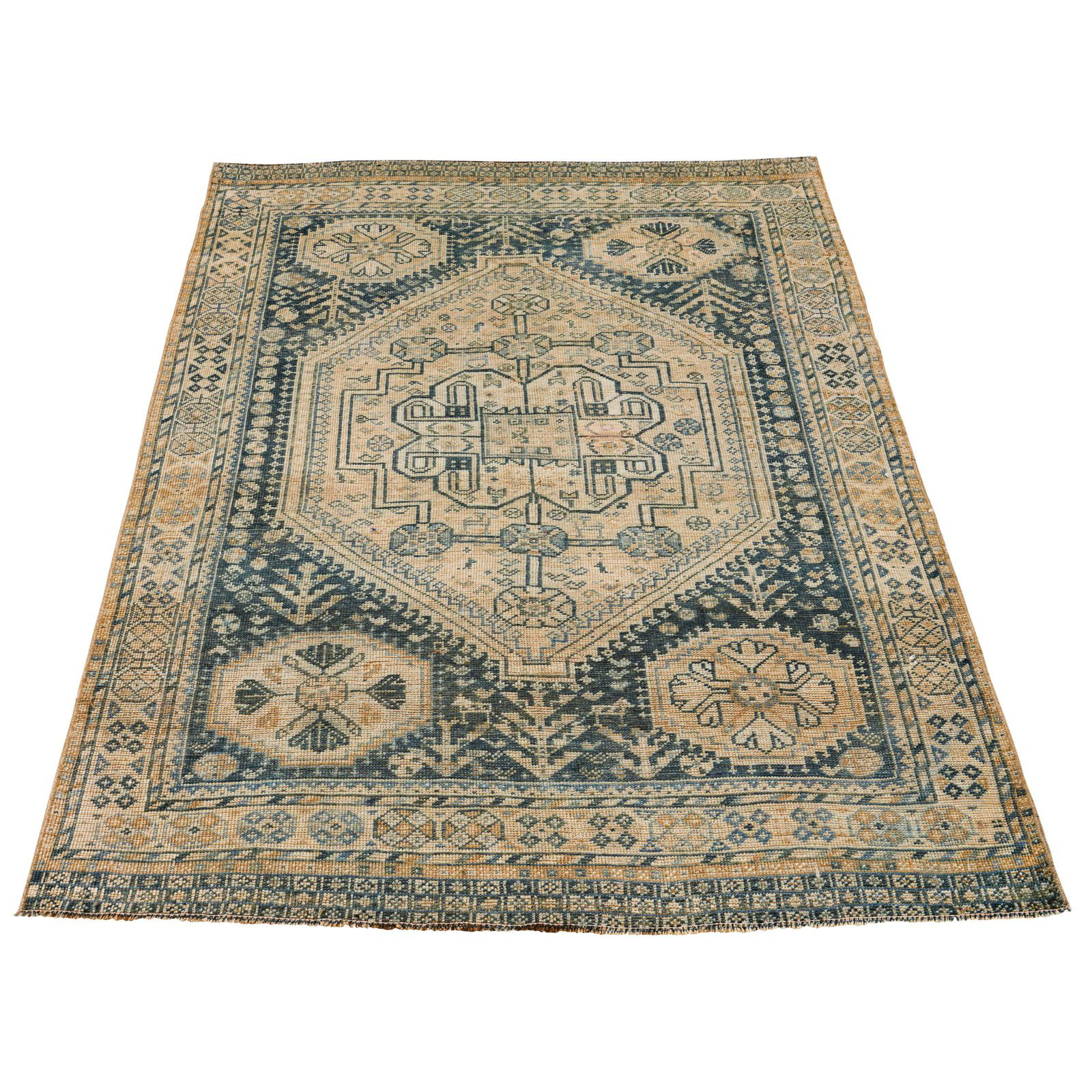 Home and Rugs One-of-a-Kind 3'7'' X 5'3'' 1990s Wool Area Rug in Blue ...