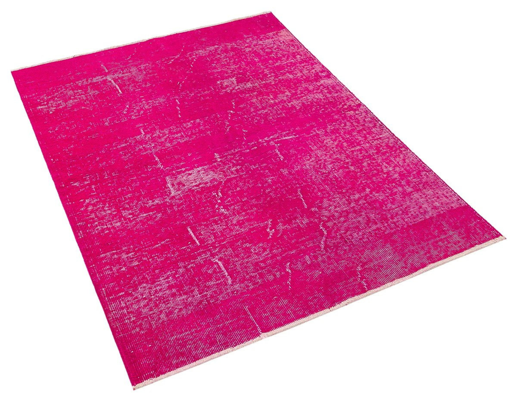 Rugpera Hand-Knotted Wool Turkish Fuschia Oriental Vintage Area Rug ...