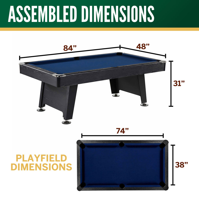 Thornton 7' Pool Table with Playing Accessories & Reviews | Wayfair