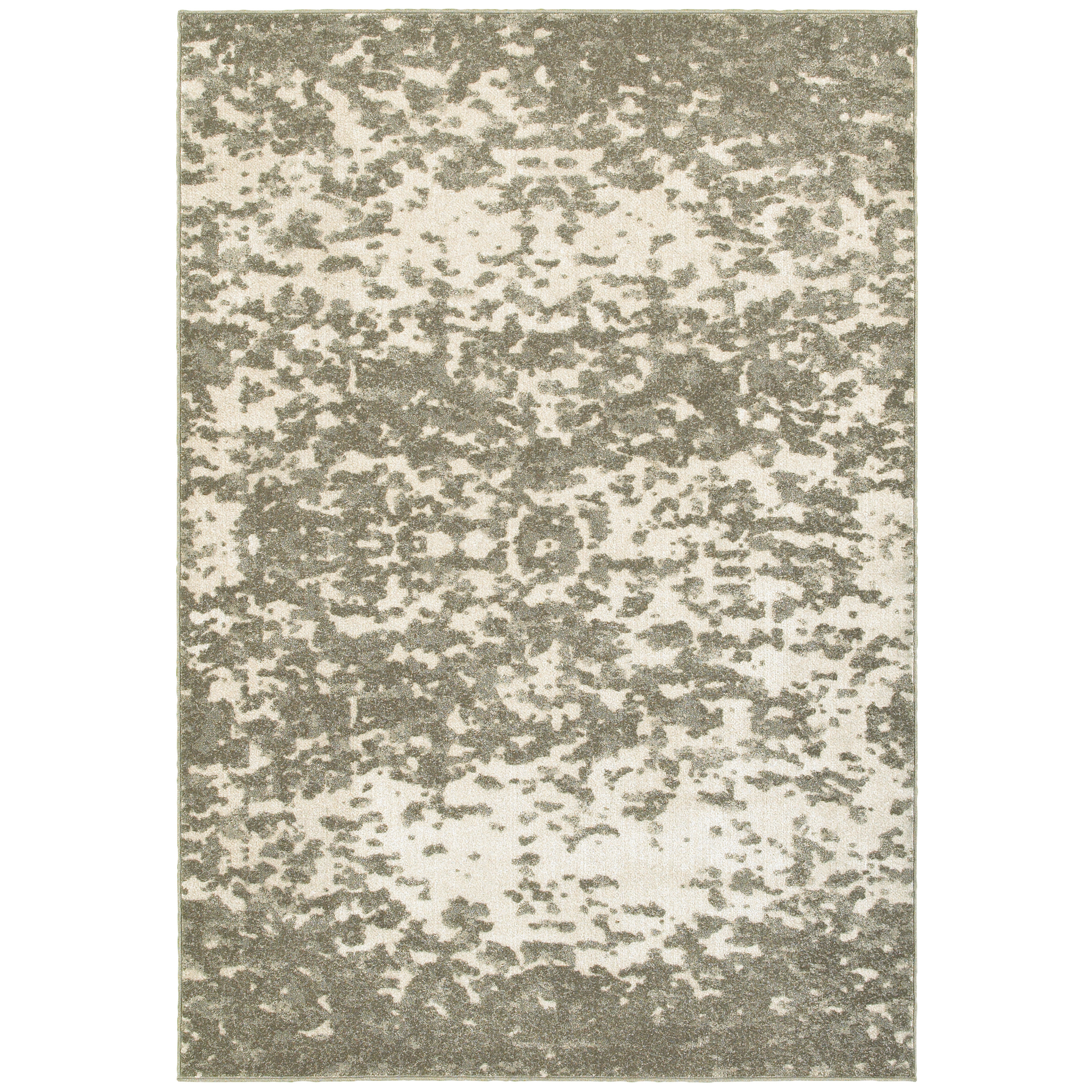Ivy Bronx Cockerham Power Loom Ivory/Gray Rug | Wayfair