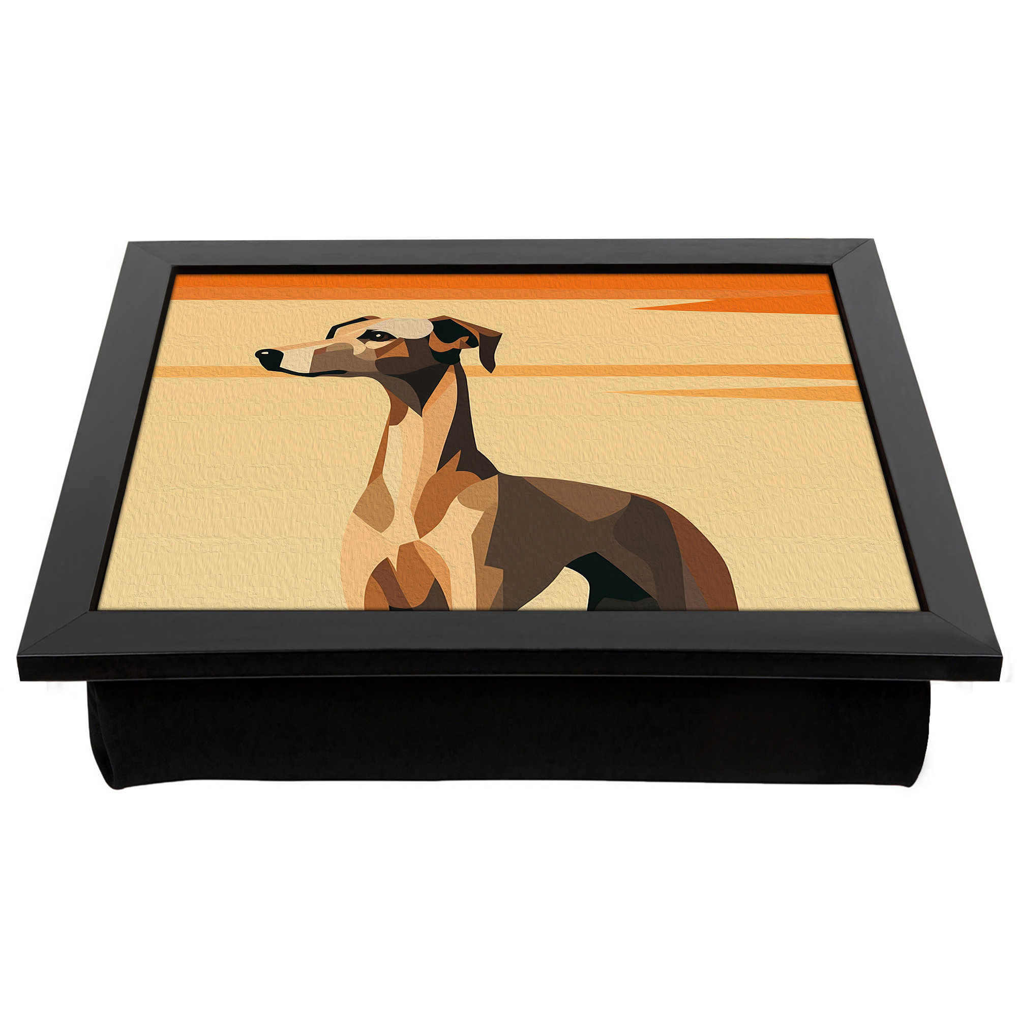 Metro Lane Whippet Minimalism Art No.2 Lap Tray with Cushion | Wayfair.ie