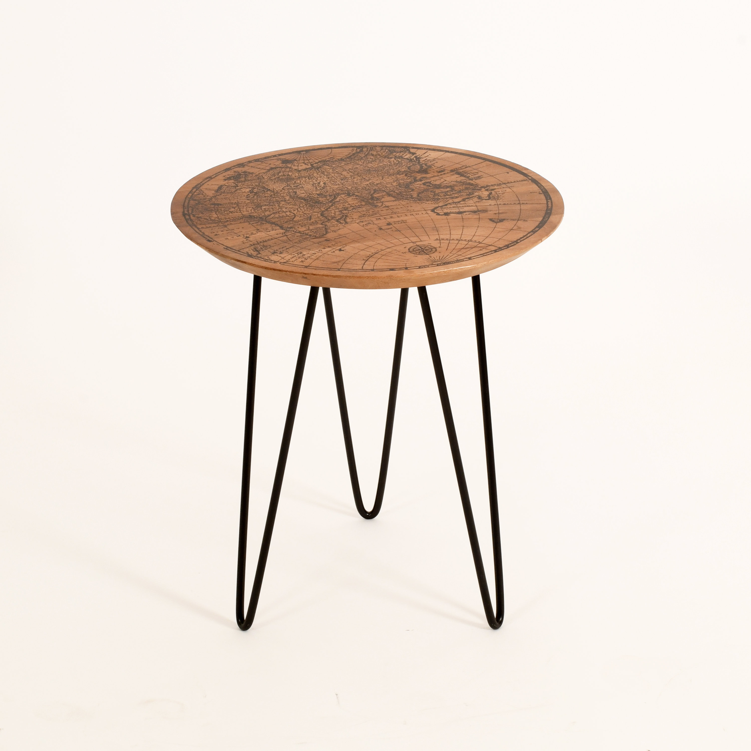 17 Stories Solid Wood 3 Legs End Table | Wayfair