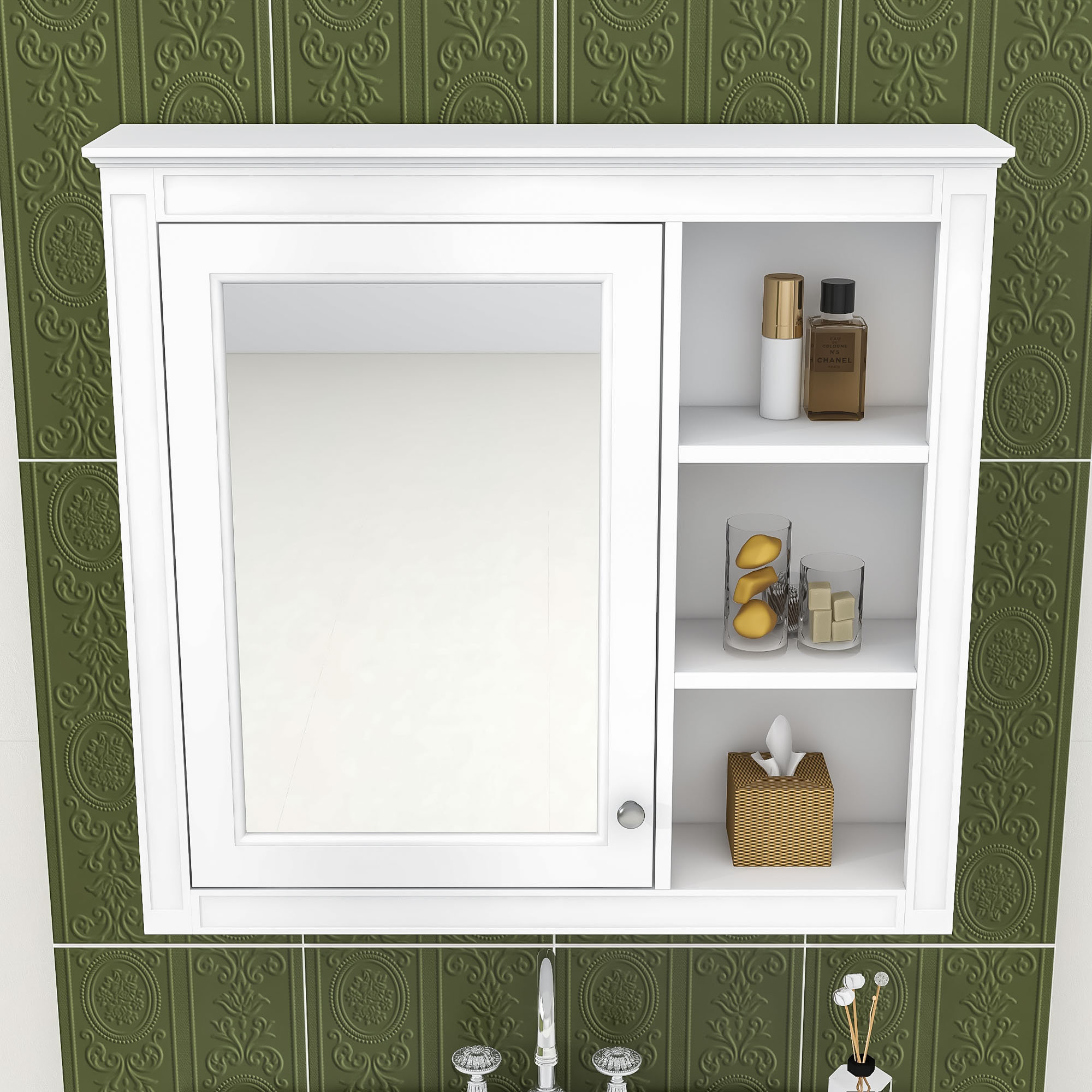 Winston Porter Vionda Elegant Wall-Mounted Bathroom Medicine Cabinet ...