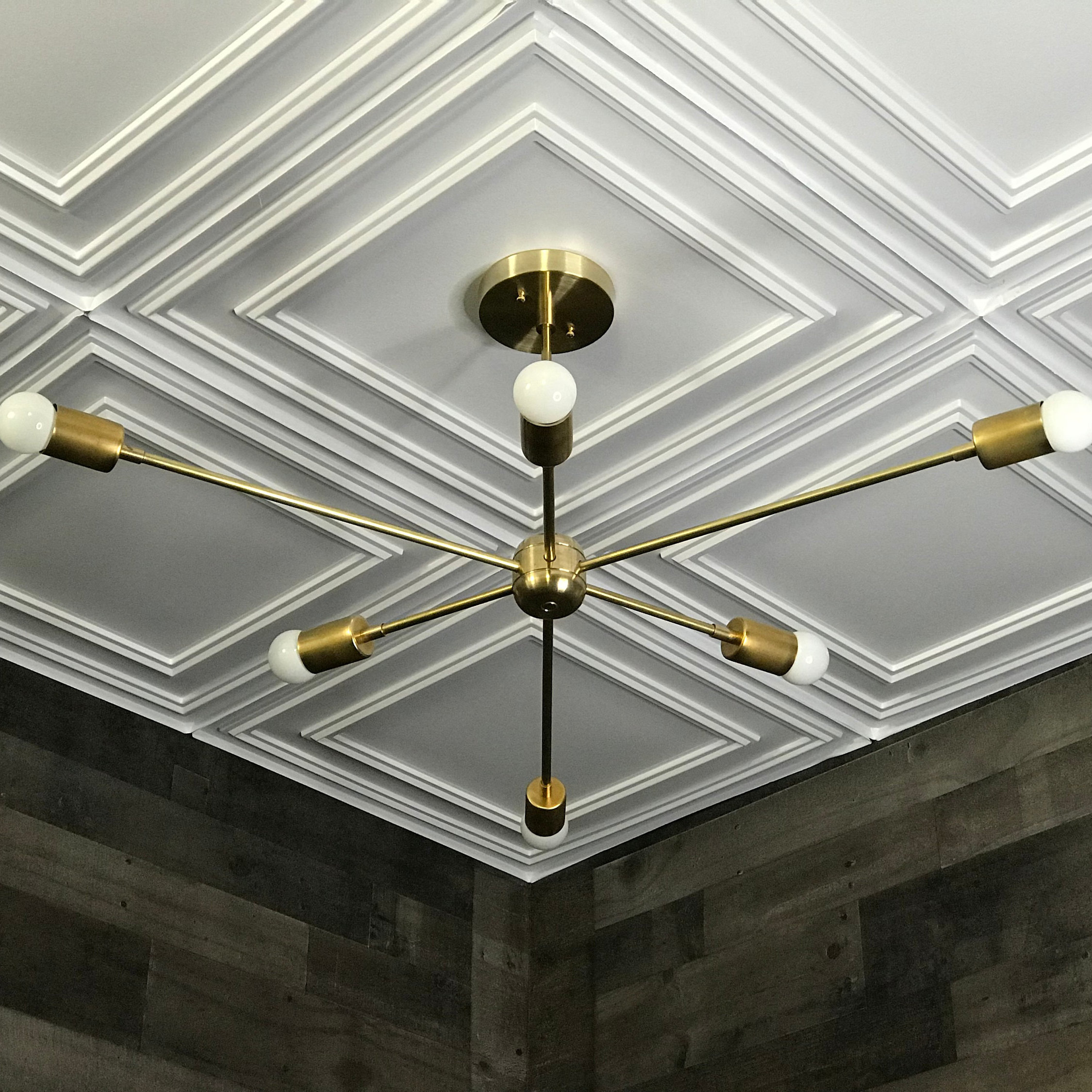 Corrigan Studio Griggsville Modern Chandelier Mid Century Industrial ...