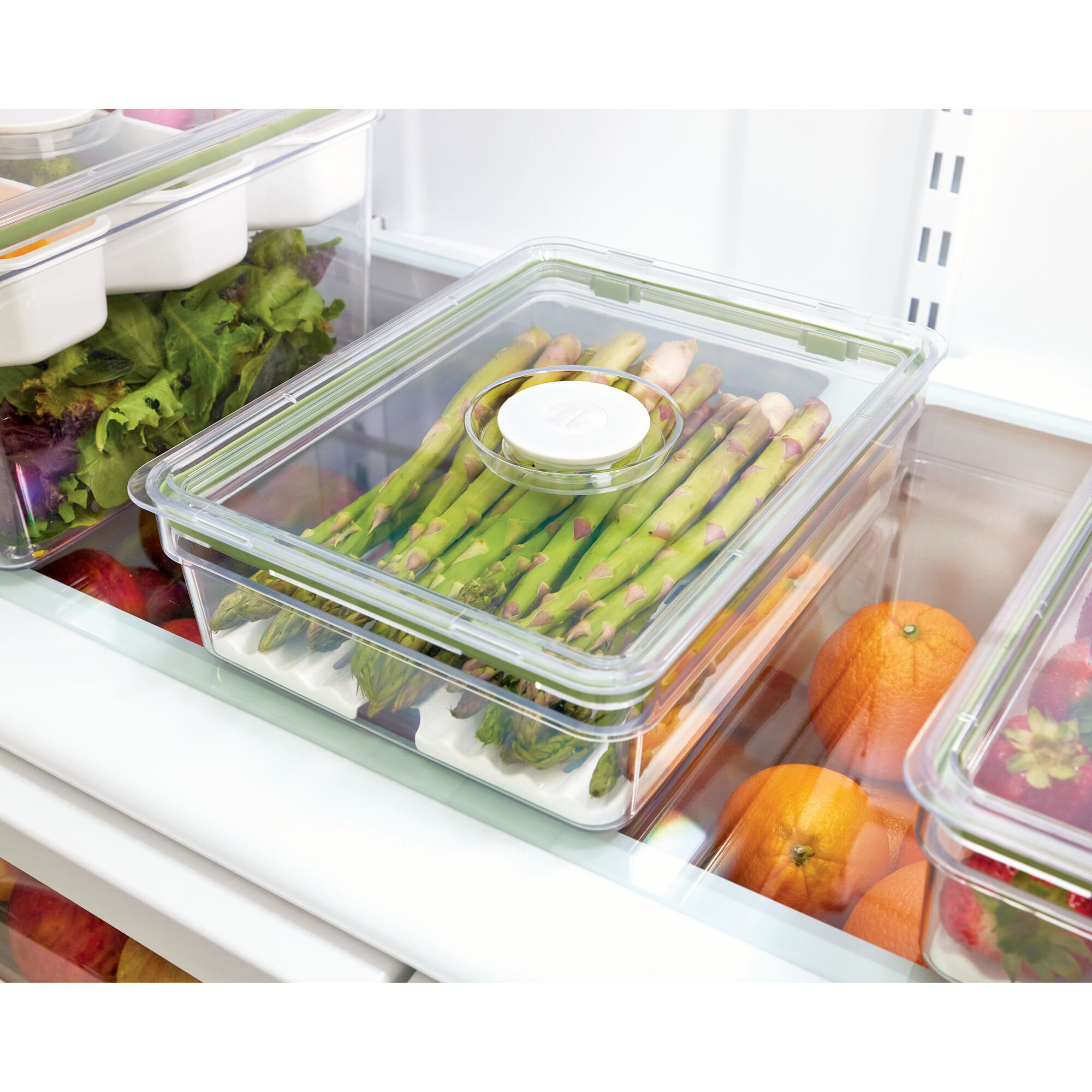 iDesign Large Short Produce Storage Bin with Insert Tray, 7.85” L x 10. ...