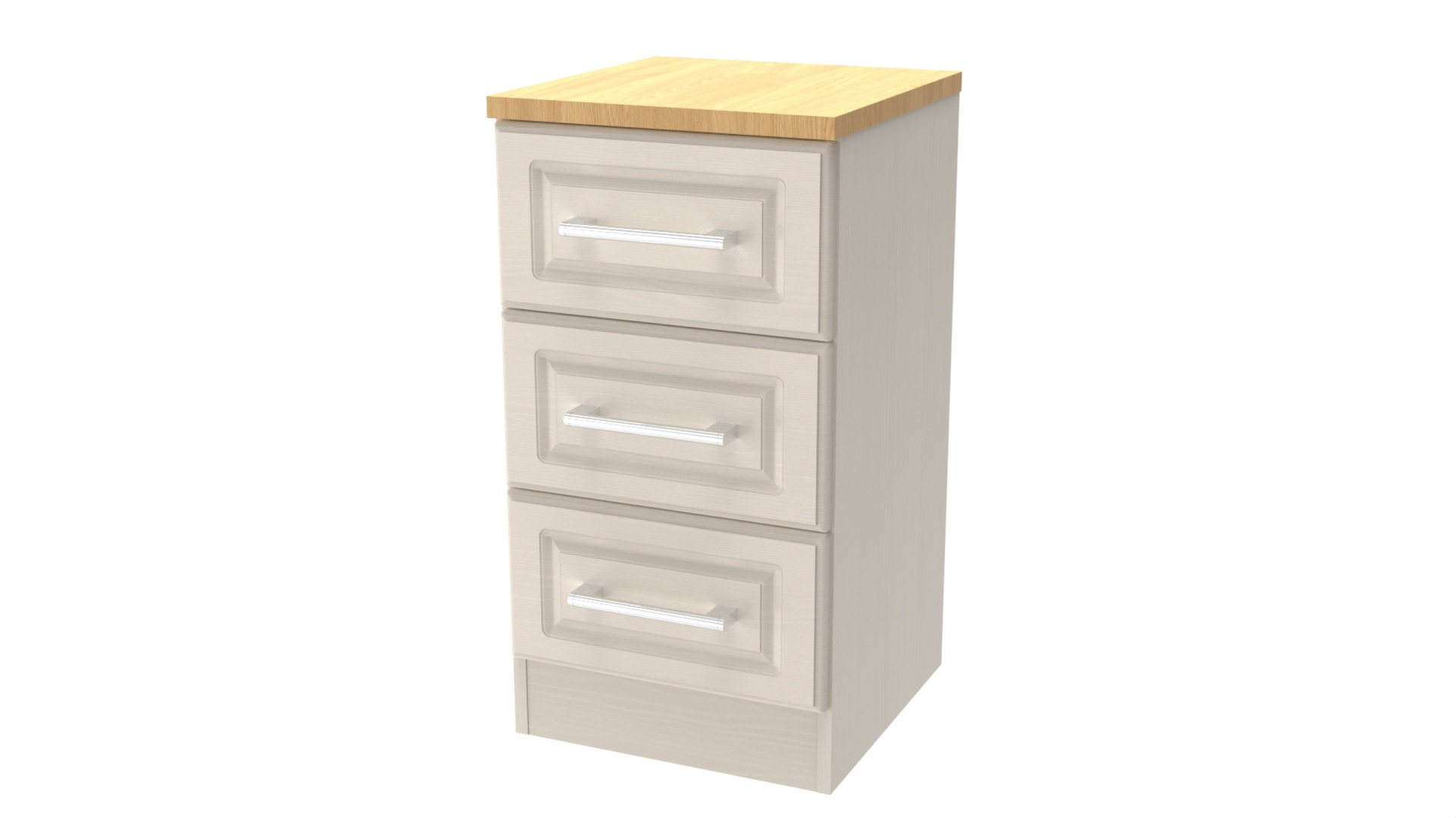 Rosalind Wheeler Kent Fully Assembled Kent 3 Drawer Bedside Cabinet ...