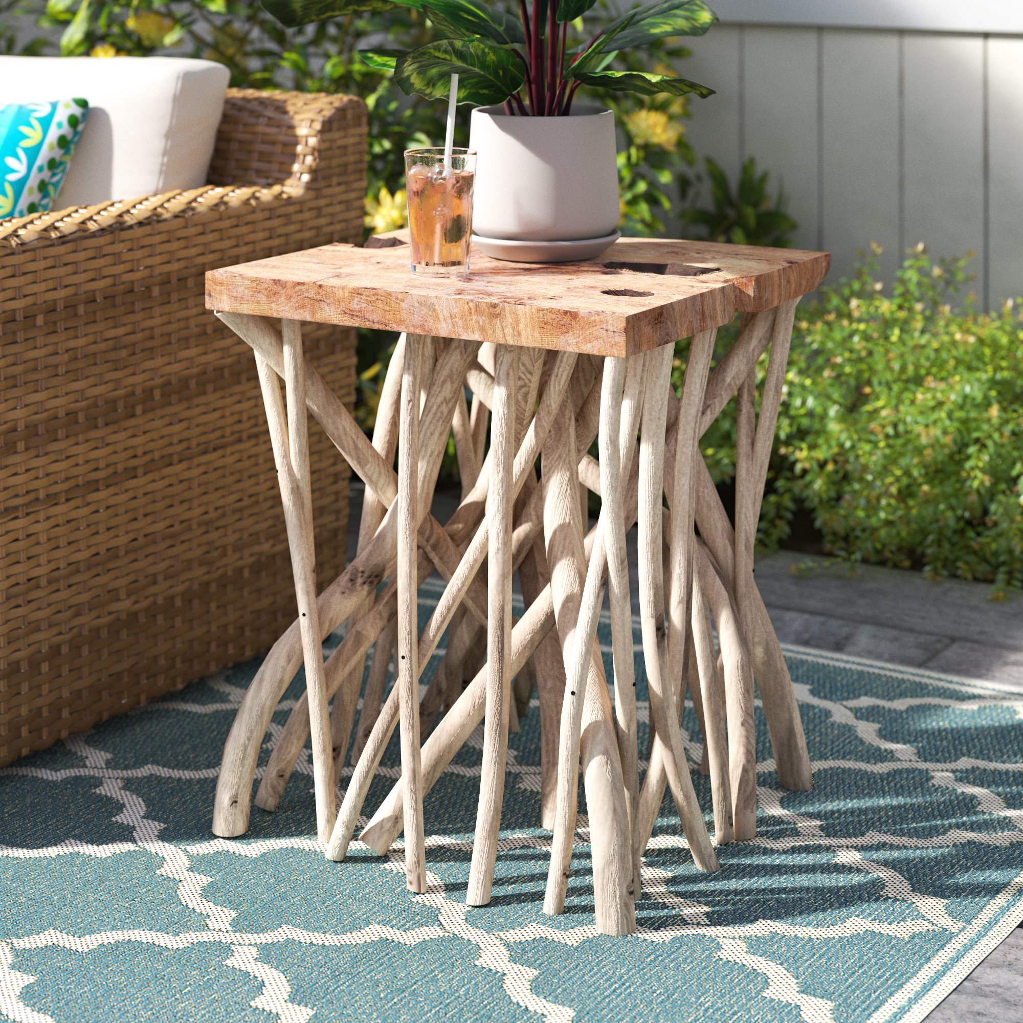 Highland Dunes Jerez Branch End Table & Reviews | Wayfair