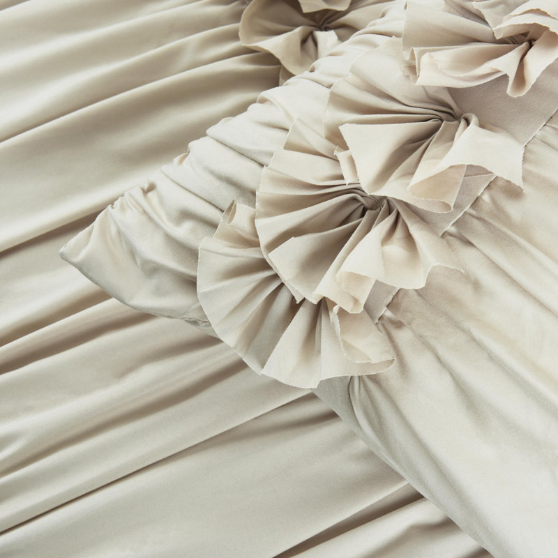 Homechoice International Group 7 Piece Ruched Pleat Comforter Set ...