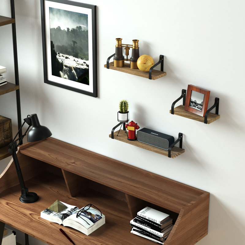 Love-KANKEI 3 Piece Bracket Shelf & Reviews | Wayfair