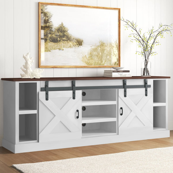 Laurel Foundry Modern Farmhouse Hungerford 85 inch TV Stand Console for ...