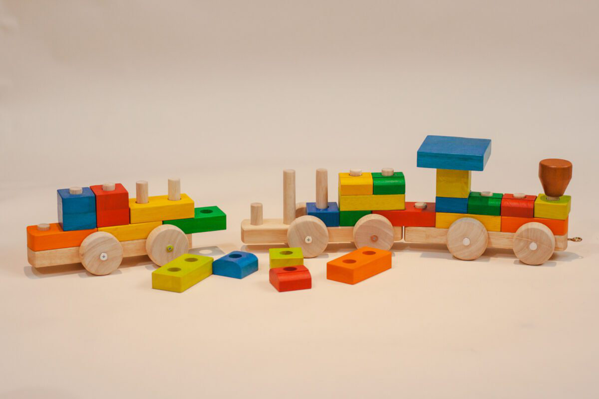 QTOYS USA Stack & Pull Train - Wayfair Canada
