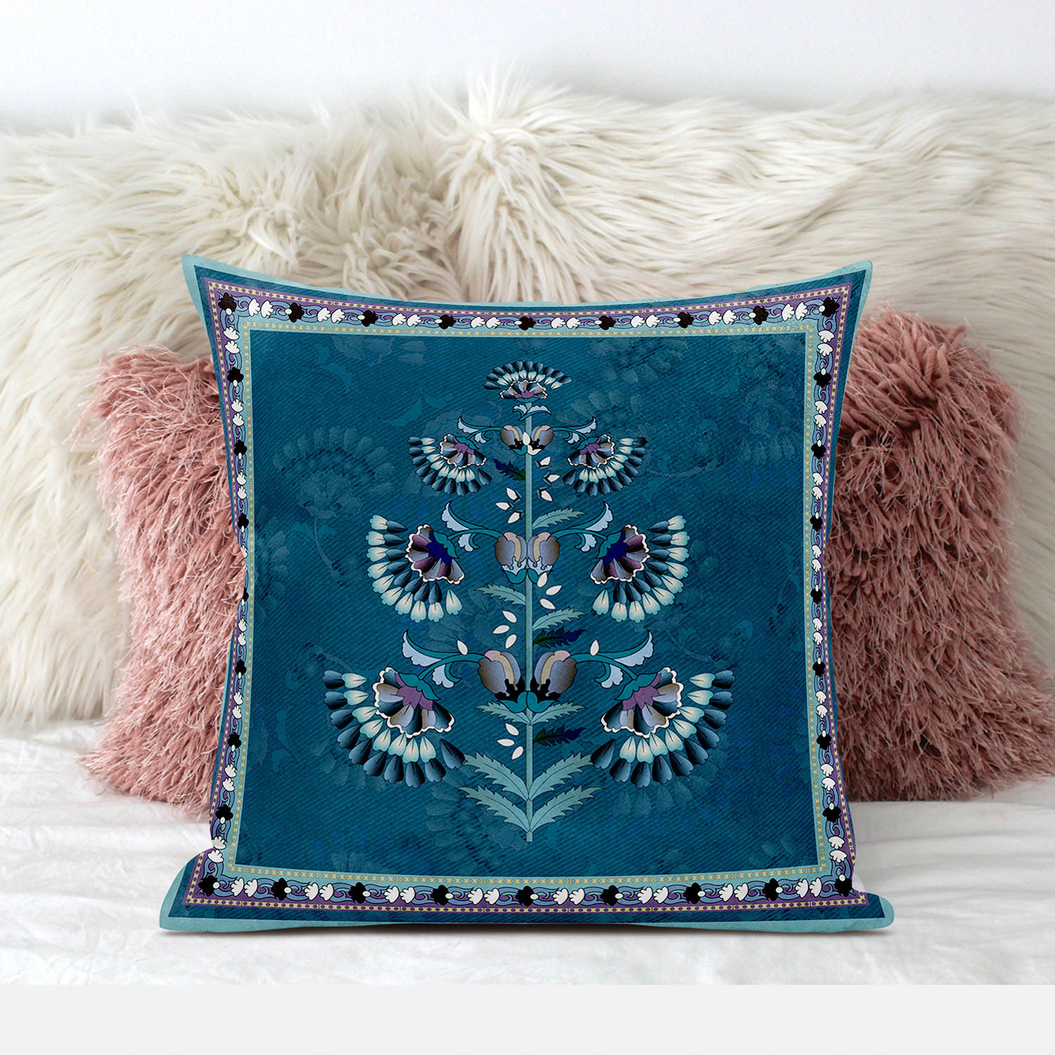 ZeaZu 26X26 Blown Seam Broadcloth Floral Throw Pillow | Wayfair