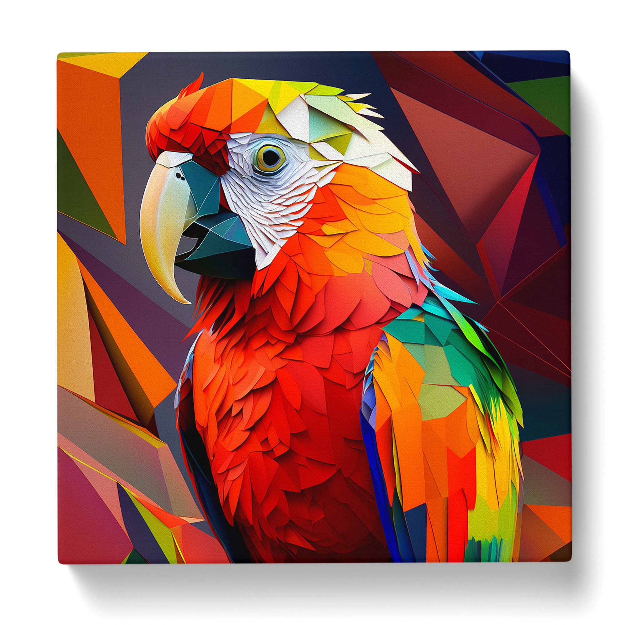 17 Stories Parrot Cubism - Print | Wayfair.co.uk
