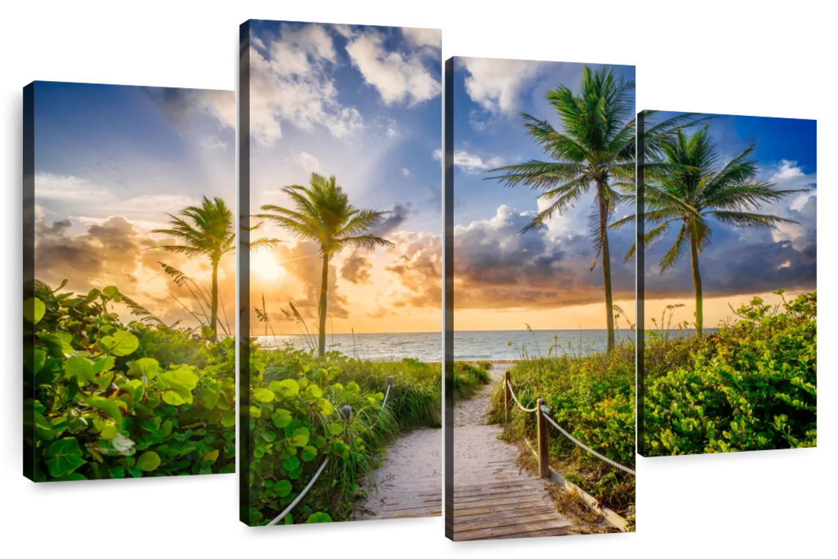 Beachcrest Home™ Wooden Path To The Gillard Florida II | Wayfair