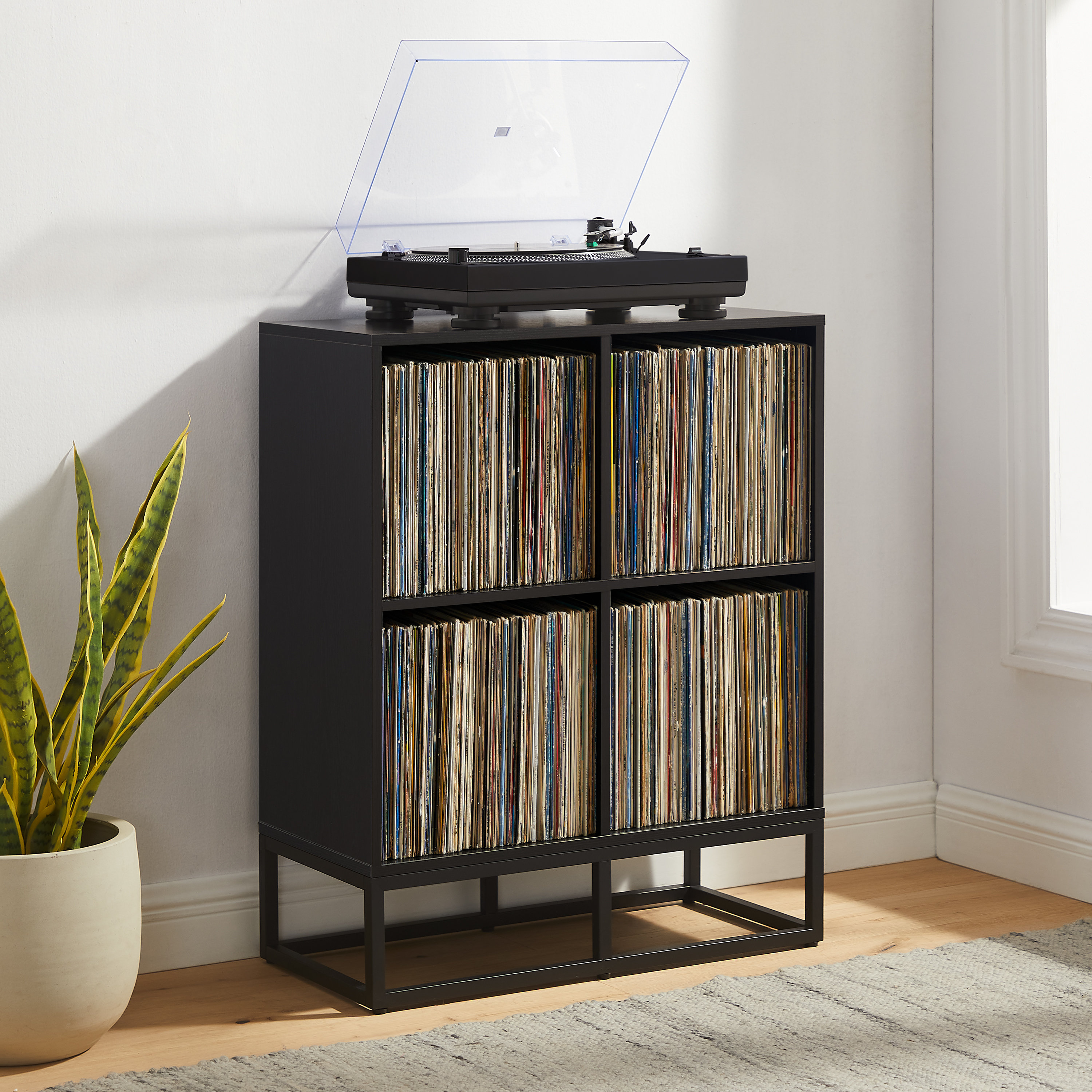 Latitude Run® Record Storage Cube Bookcase & Reviews | Wayfair