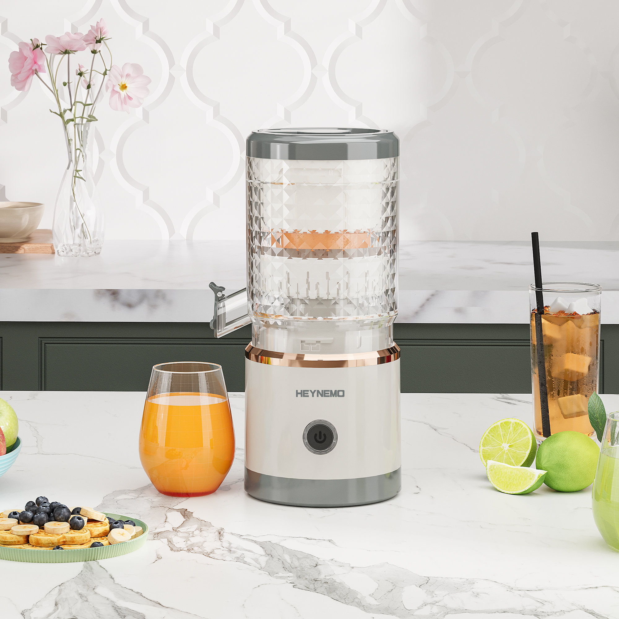 Blue Elephant Electric Citrus Juicer, Rechargeable Juicer Machine With ...