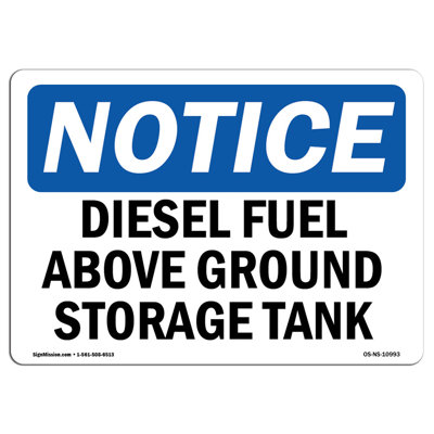 SignMission Diesel Fuel Above Ground Storage Tank Sign | Wayfair