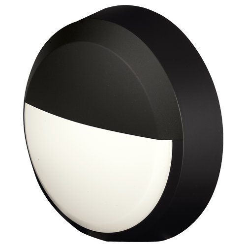 4lite Pylus Outdoor Round Eyelid Wall Light 660lm Bulkhead IP54 LED ...
