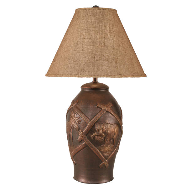Union Rustic Cannonleague PLASTER Table Lamp & Reviews | Wayfair