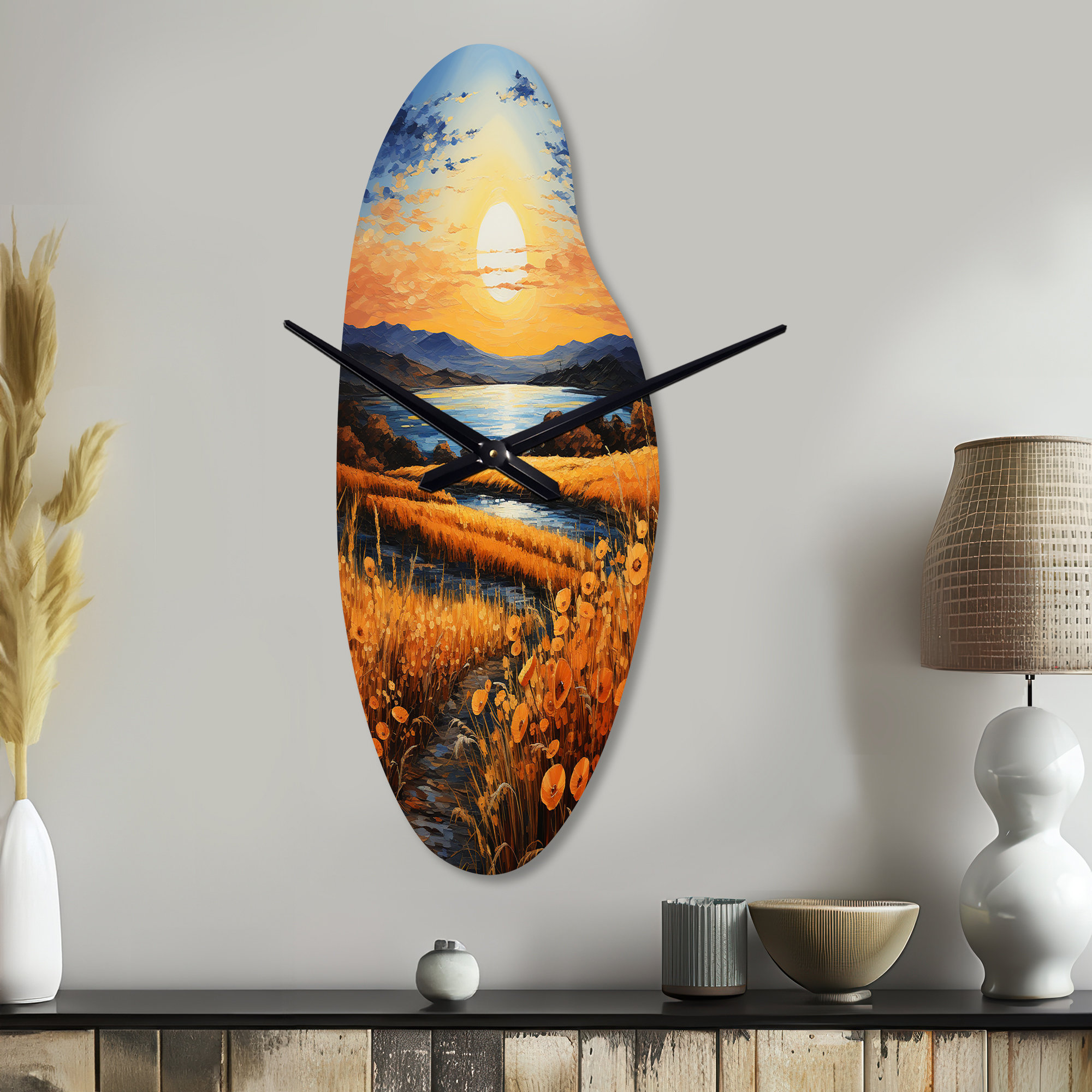 East Urban Home Tindwani Vangogh Harvest Time In The Wheat Fields I ...