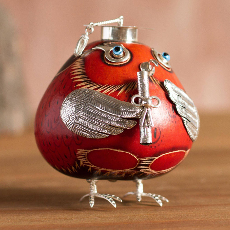 Novica Pride Of Graduation Sterling Silver And Gourd Figurine | Perigold