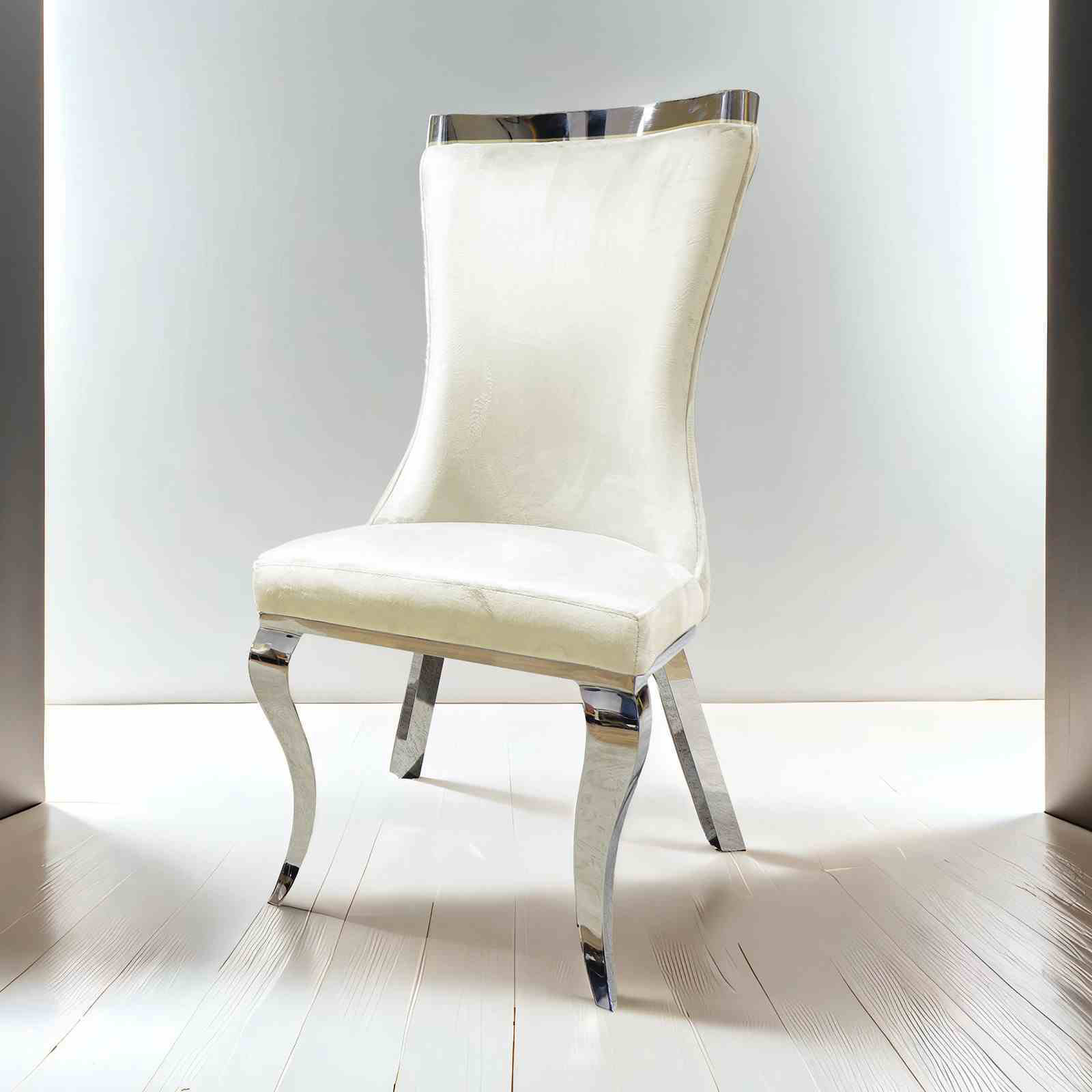 Latitude Run® Silver Finish 2Pc Side Chair Gold Legs Tiger Printed ...