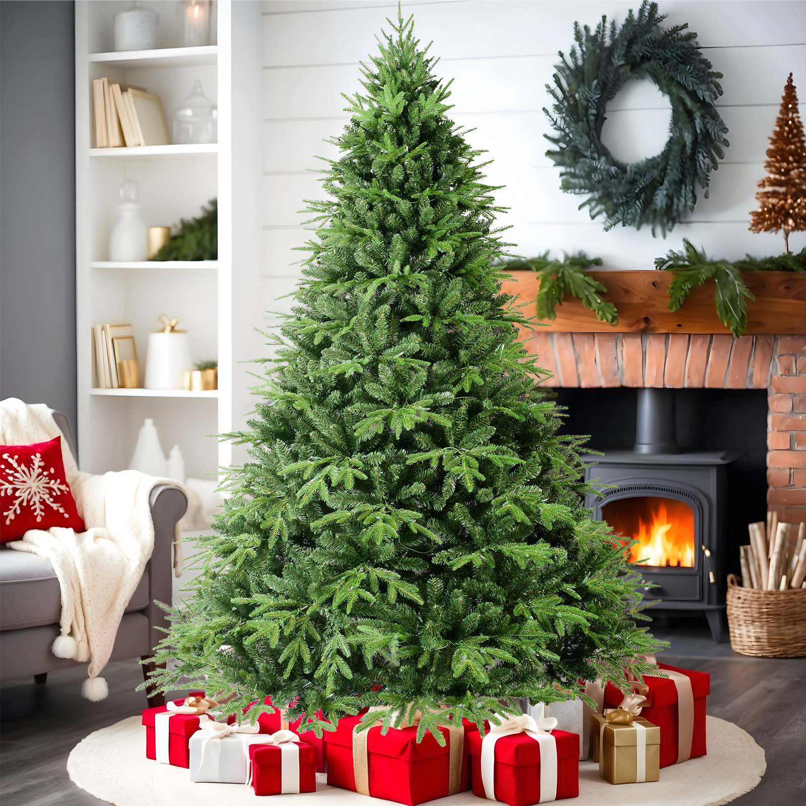 The Holiday Aisle® PE/PVC hybrid Christmas tree | Birch Lane