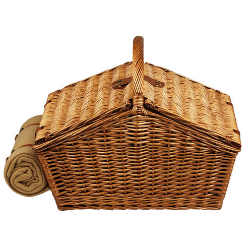 Wicker Picnic Baskets & Backpacks You'll Love | Wayfair