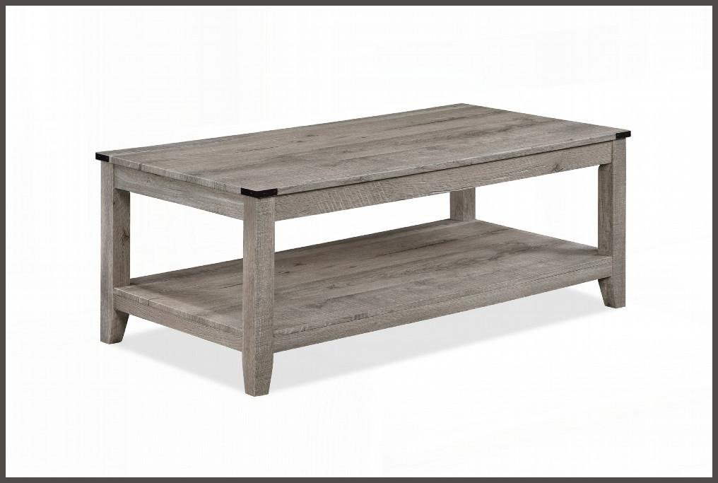 Latitude Run® Rustic Gray Brown Wooden 3-Piece Coffee Table Set ...