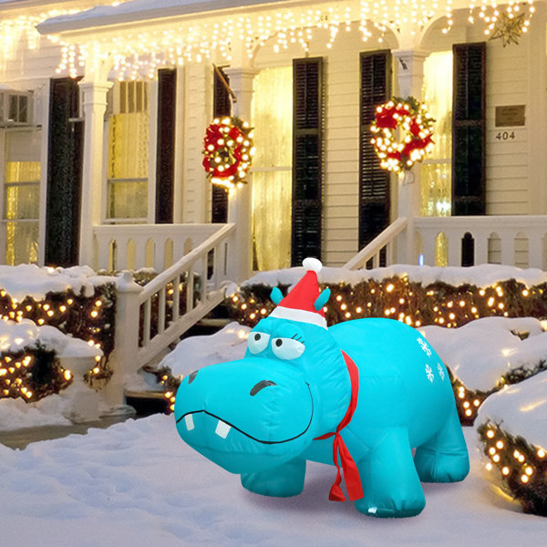 The Holiday Aisle® Hippo Inflatable & Reviews | Wayfair