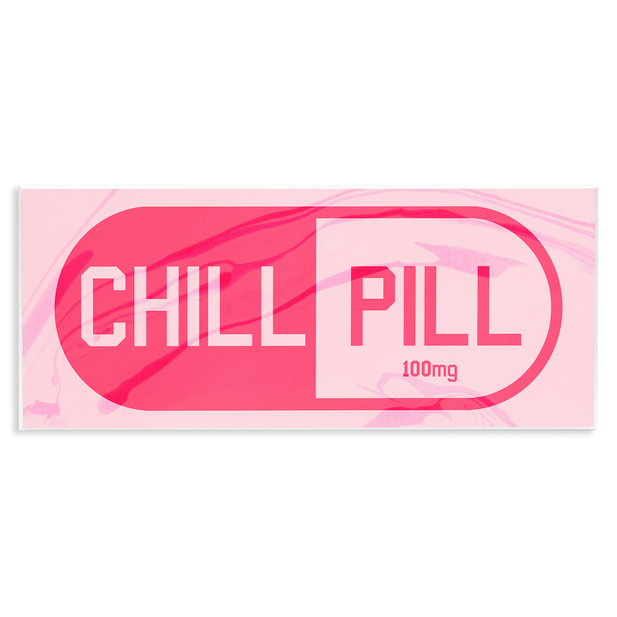 Stupell Industries Chill Pill Modern Casual Wall Plaque Art By Daphne ...
