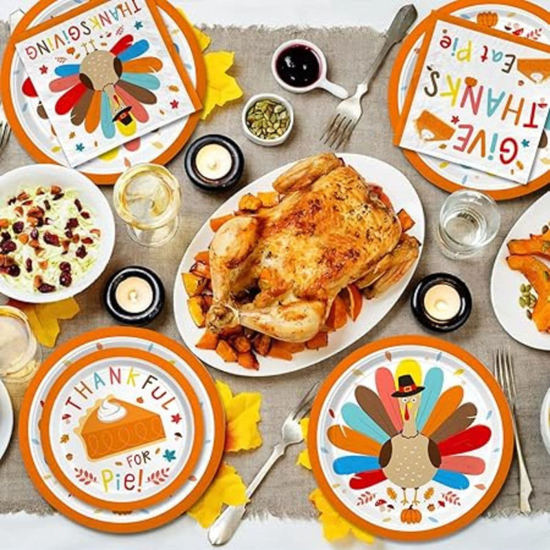 KAMLIC 50 Guests Turkey Thanksgiving Party Kit | Wayfair