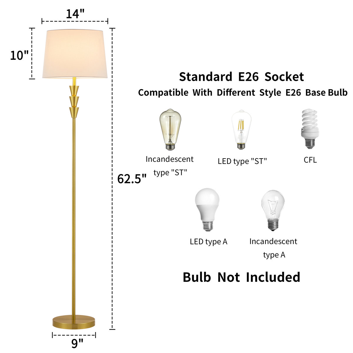 Mercer41 Hannover Traditional Standard Floor Lamp & Reviews | Wayfair