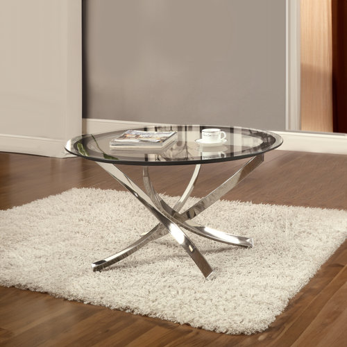 Round Silver Coffee Tables You'll Love | Wayfair