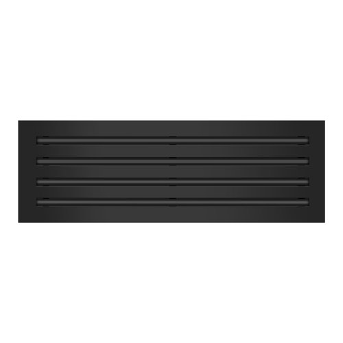 Texas Buildmart BUILDMART - 24x8 Black Modern AC Vent Cover - Standard ...