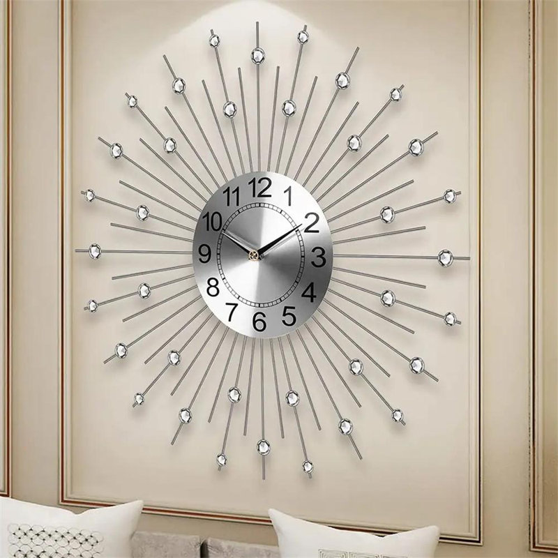 Everly Quinn Large Metal Medieval Wall Clock | Wayfair