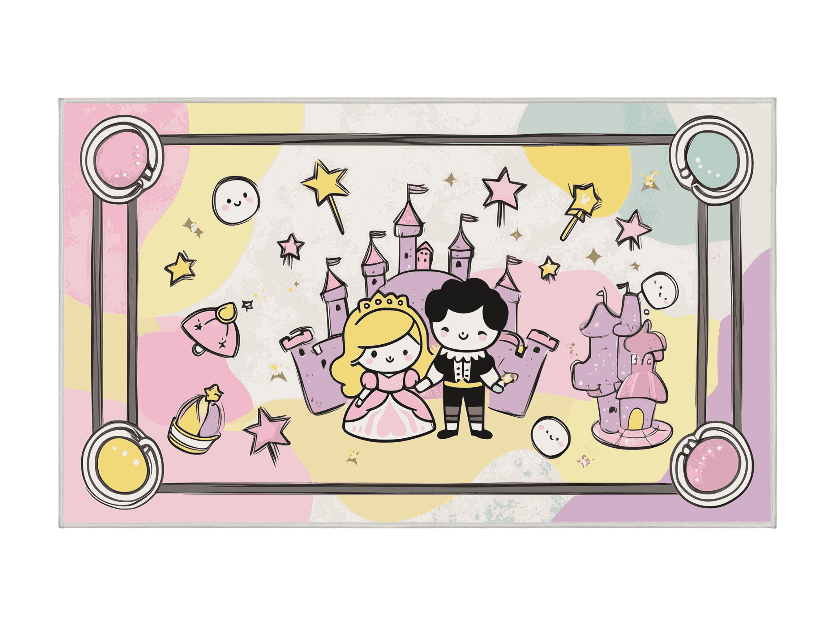 Gemma Violet Washable Fairy Tale Fantasy Rug | Wayfair