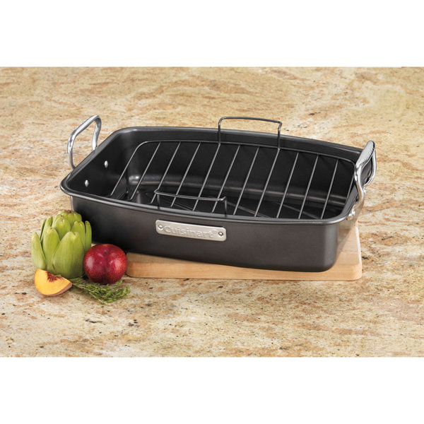 Cuisinart 17 Inch Non Stick Roasting Pan with V Rack & Reviews | Wayfair