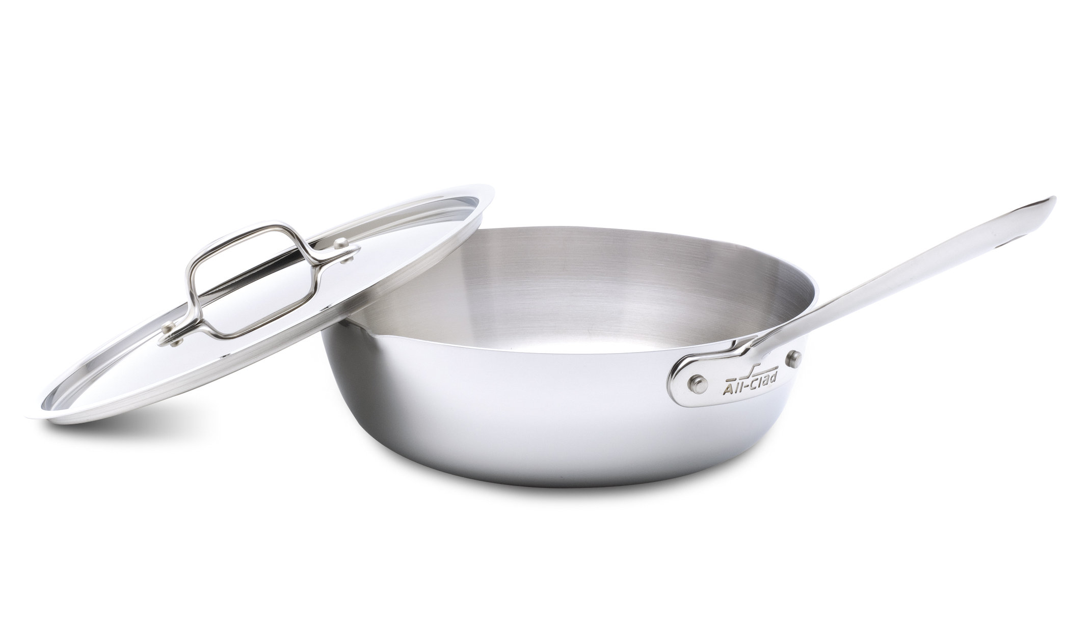 All-Clad D3™ Compact Stainless Steel Saucier with Lid & Reviews | Wayfair