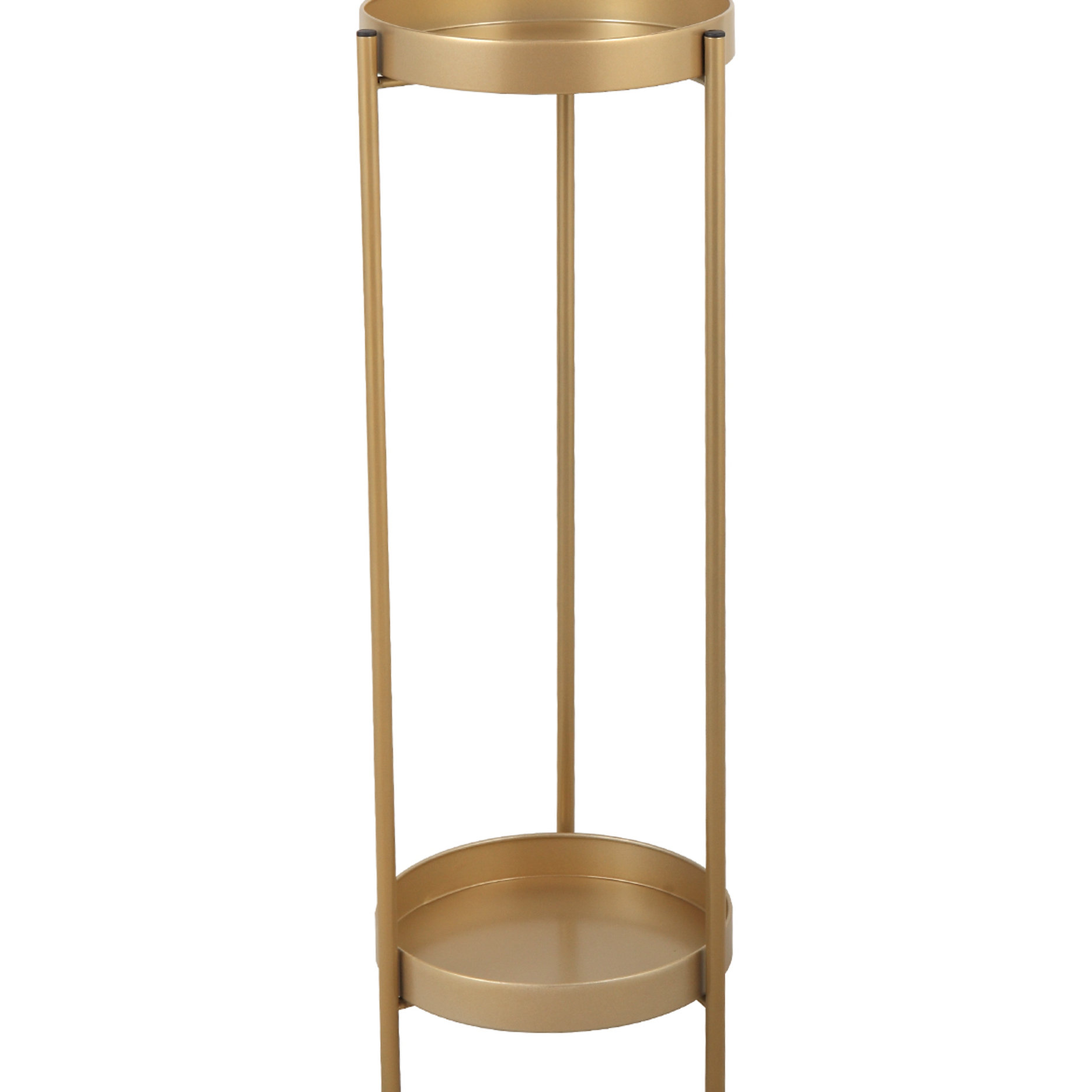 Mercer41 Versatile Folding Metal Plant Stand, 2 With Golden Shade, For ...
