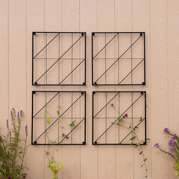 ACHLA Quilt Block-Diagonals Wall Trellis Panels (4 panels) | Wayfair