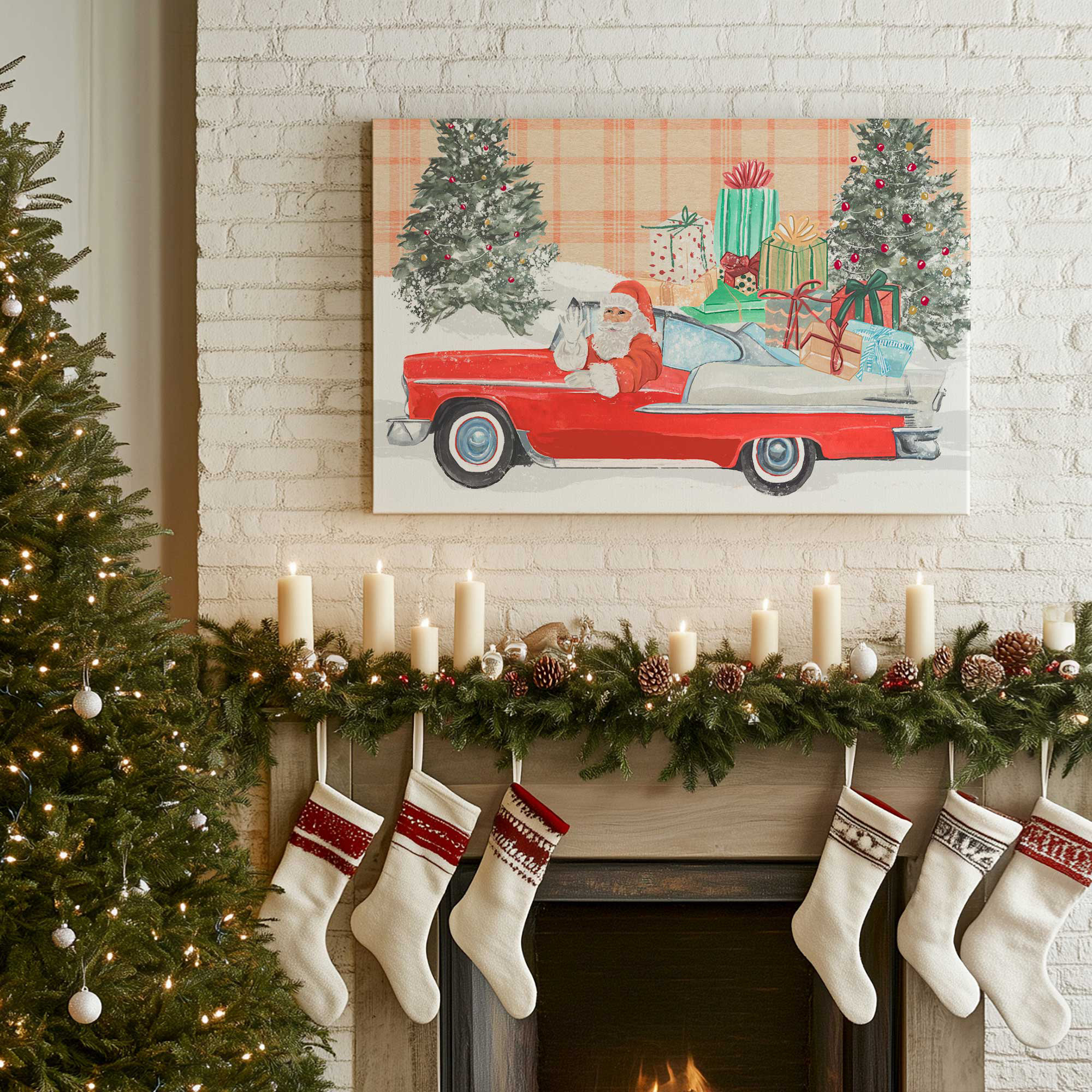 The Holiday Aisle® Santa's Holiday Convertible Print | Wayfair