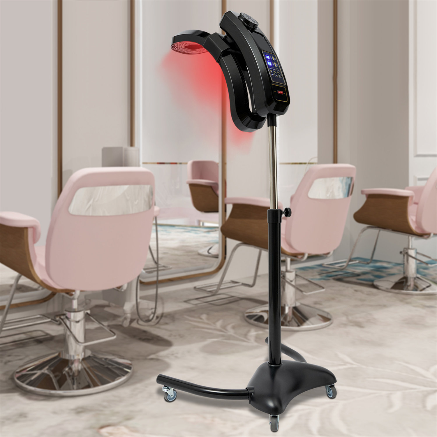 Corrigan Studio® Vertical Adjustable Standing Hair Dryer(Silver) | Wayfair