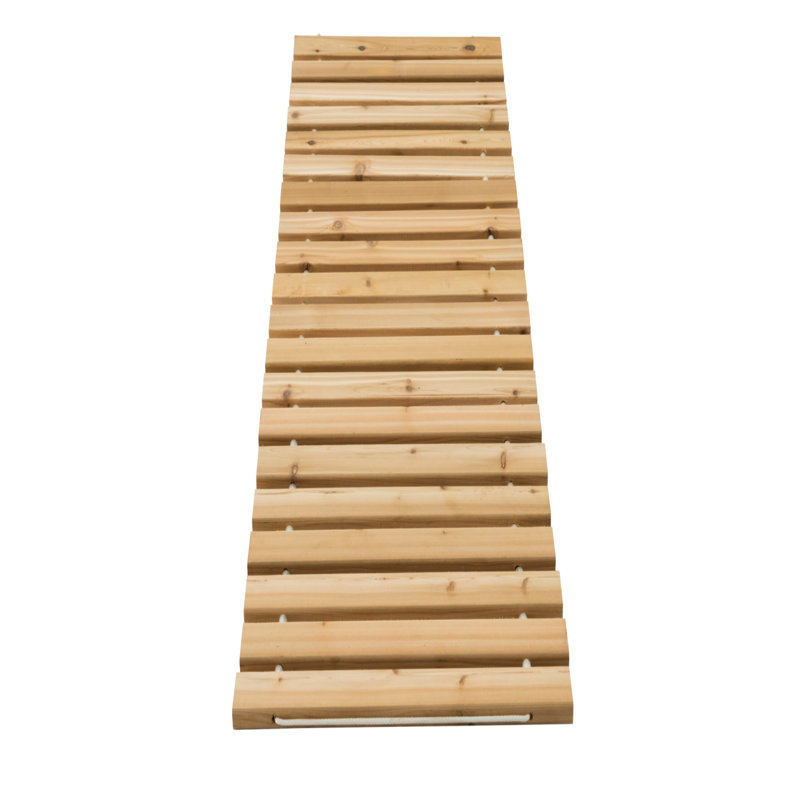 Kunkle Holdings LLC 2'' X 9'' Red Cedar Roll-Up Walkway | Wayfair