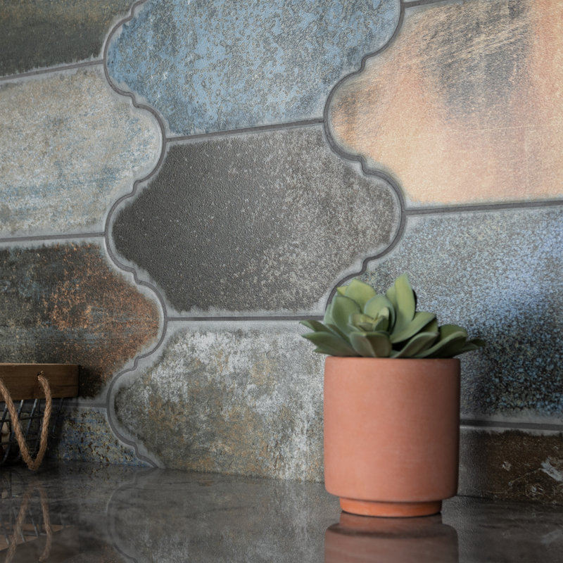 Merola Tile Dorne Provenzal 6" x 13" Porcelain Vintage Wall & Floor ...