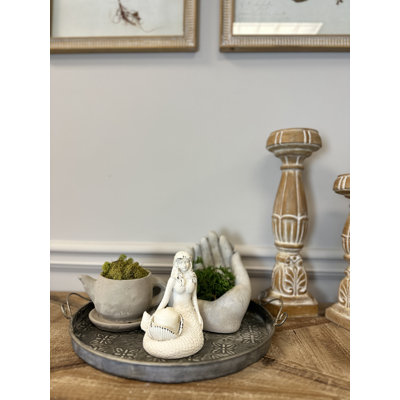 Gracie Oaks Tamai Metal Tray - Set of 4 | Wayfair