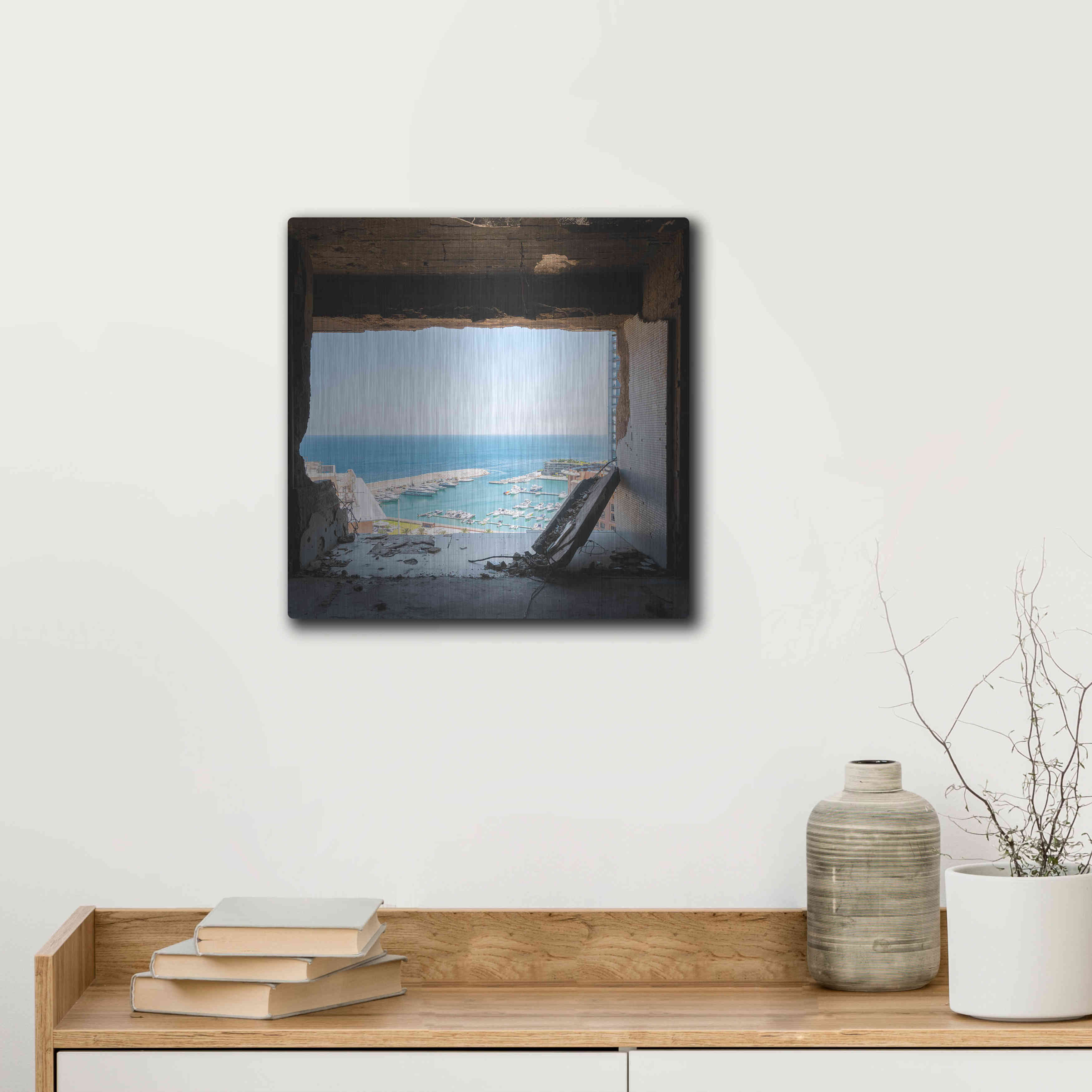 Highland Dunes Broken Sea View' by Roman Robroek Metal Wall Art | Wayfair