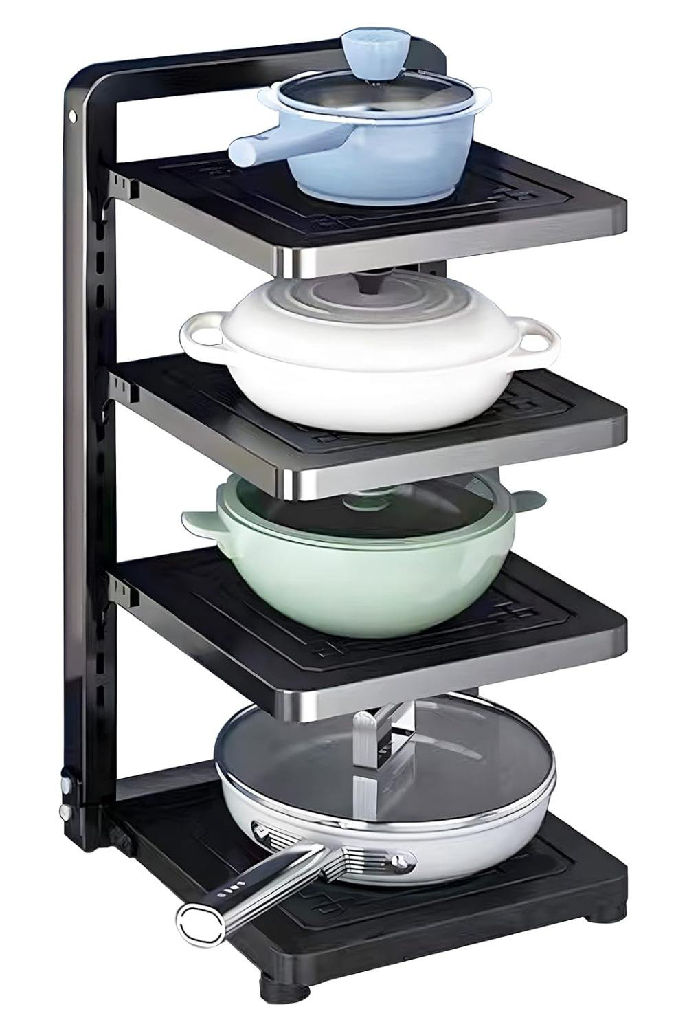 Prep & Savour Metal Countertop / Cabinet Pot Rack | Wayfair