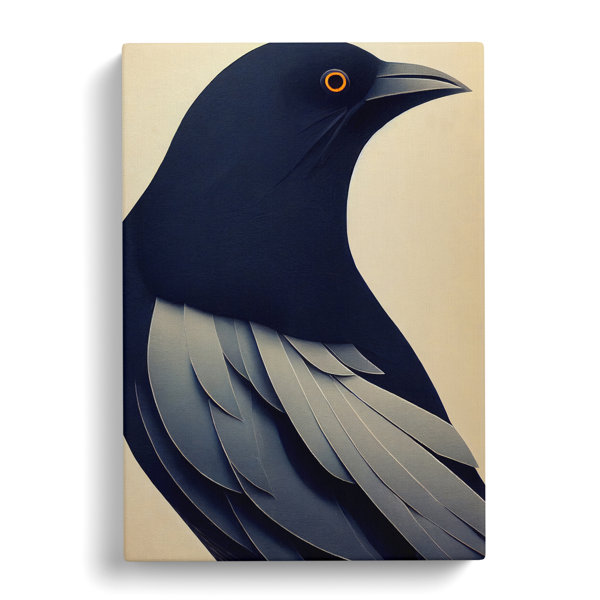 Marlow Home Co. Crow Bird - Wrapped Canvas Art Prints | Wayfair.co.uk